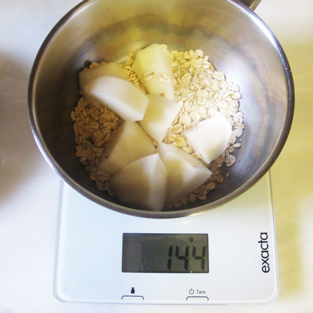 Papa de aveia e pêra [desde os 6 meses] - Na Cadeira da Papa