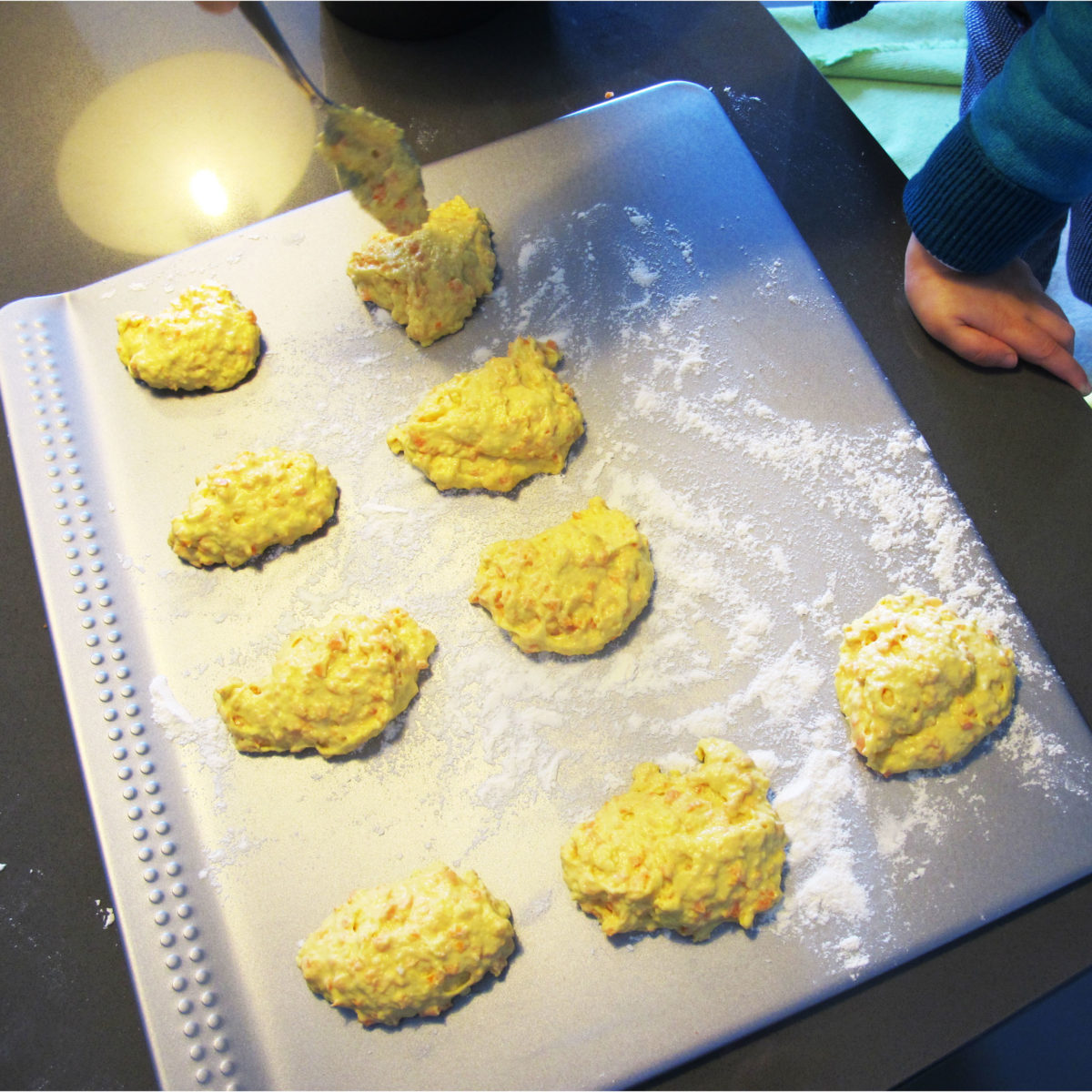 Scones de cenoura [desde os 6 meses]* - Na Cadeira da Papa