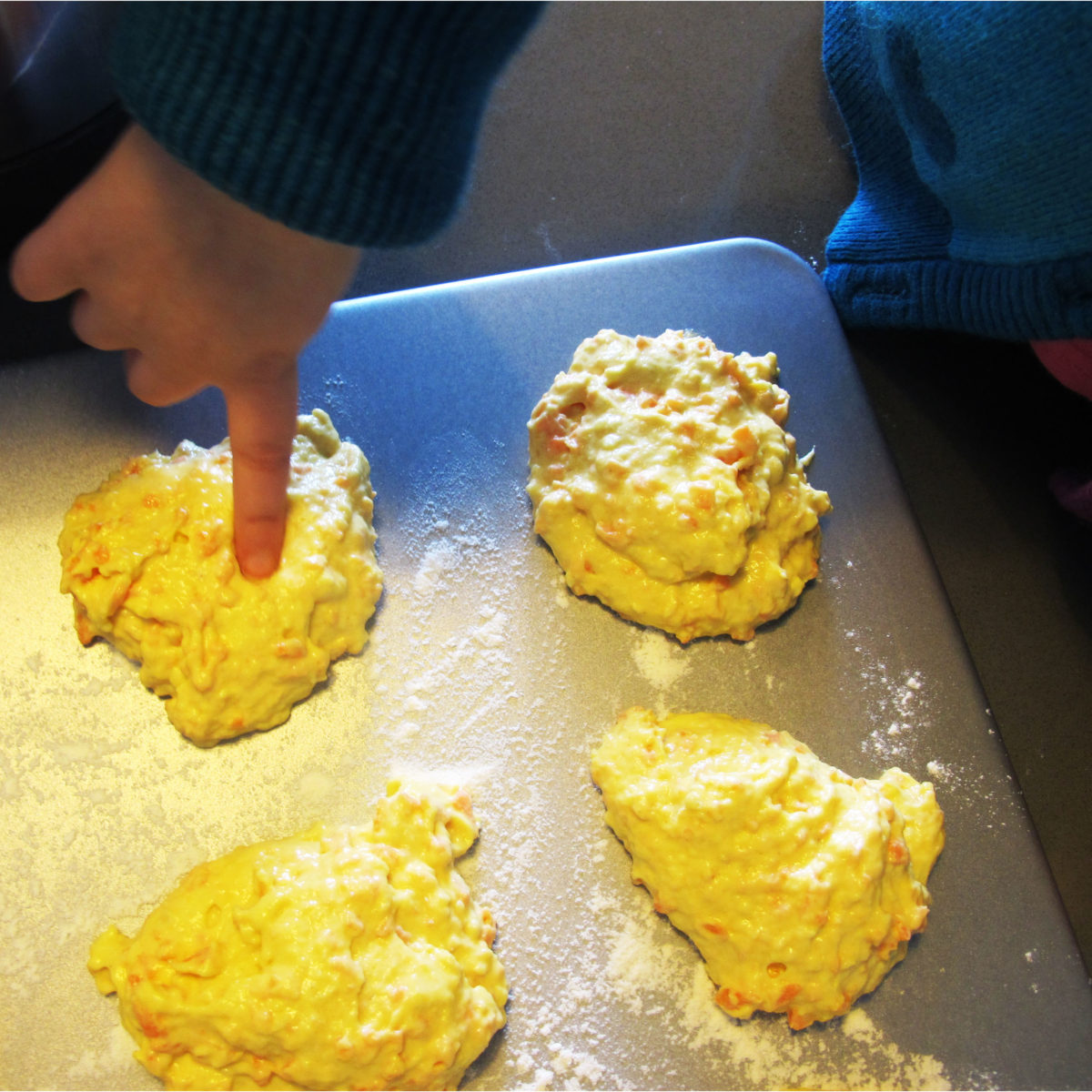 Scones de cenoura [desde os 6 meses]* - Na Cadeira da Papa