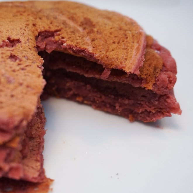 Panquecas cor-de-rosa [desde os 12 meses] - Na Cadeira da Papa