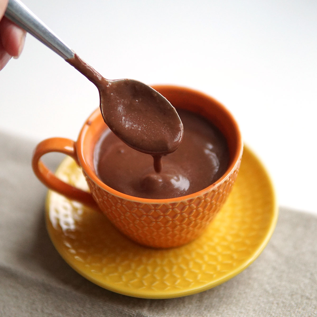 Chocolate quente (sem lacticínios) - Na Cadeira da Papa